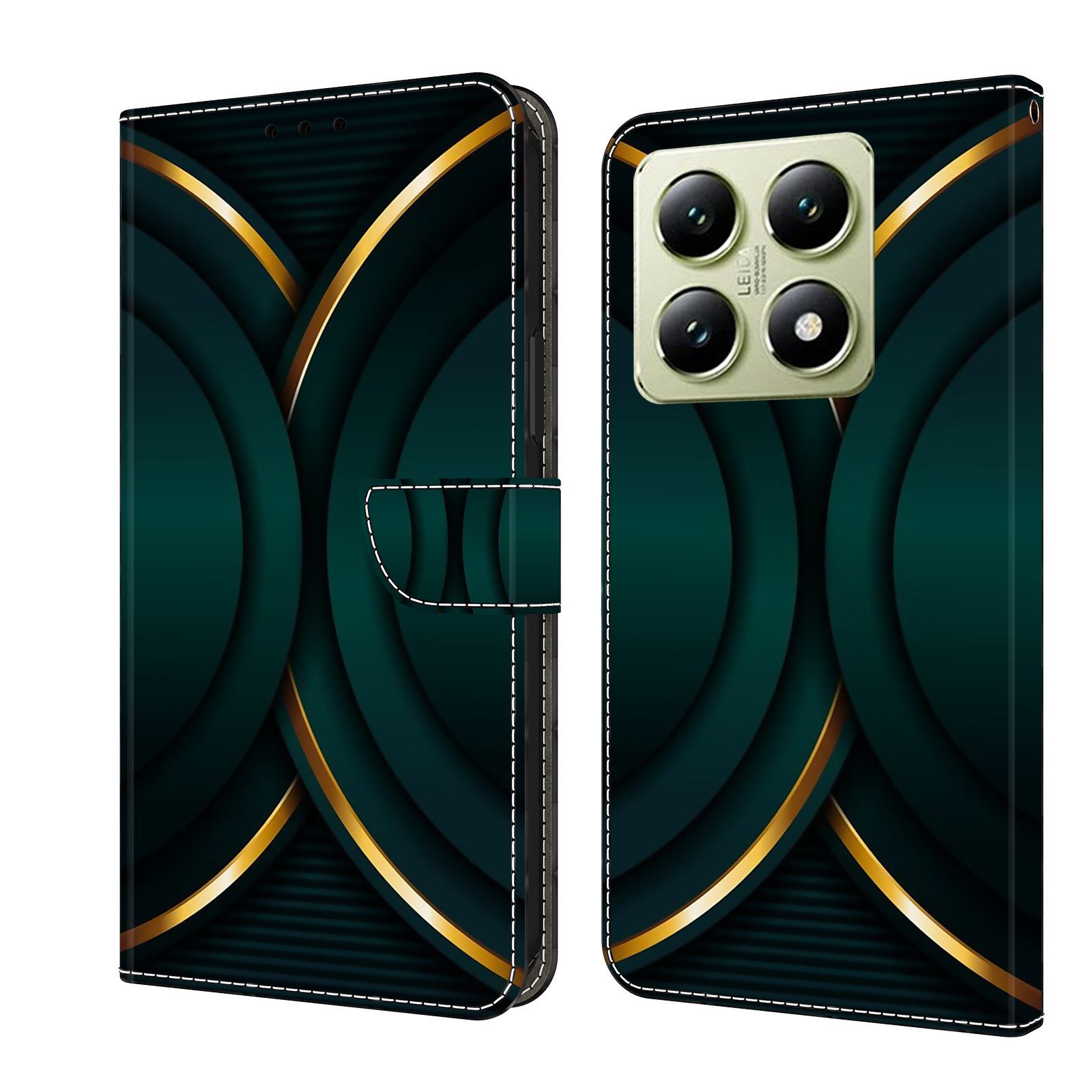 Clm Tech Handytasche Für Xiaomi 14t Hülle Aus Kunstleder Klapphülle