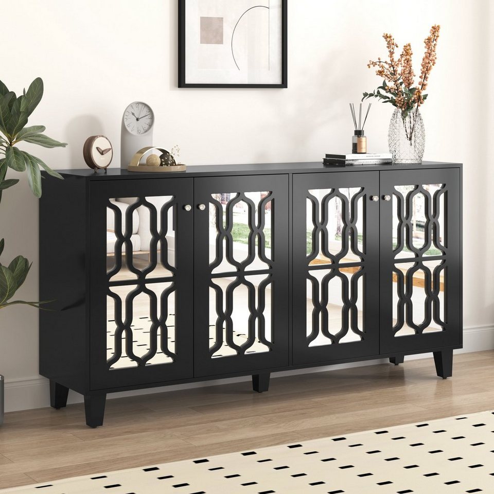Celya Sideboard Kommode Sideboard Mit Vier Türenwohnzimmer Lowboard