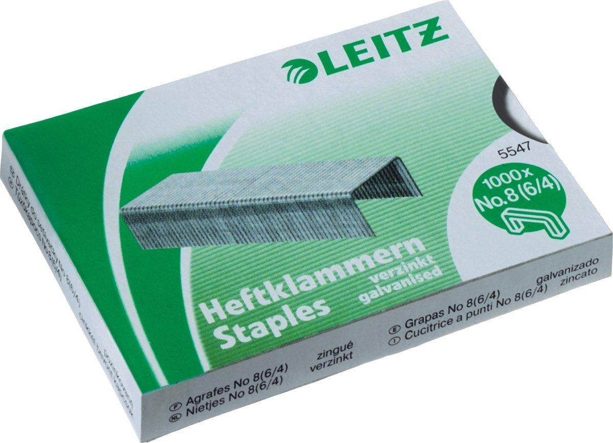 LEITZ Heftklammer, Heftleistung: 15 Blatt/1,5 mm