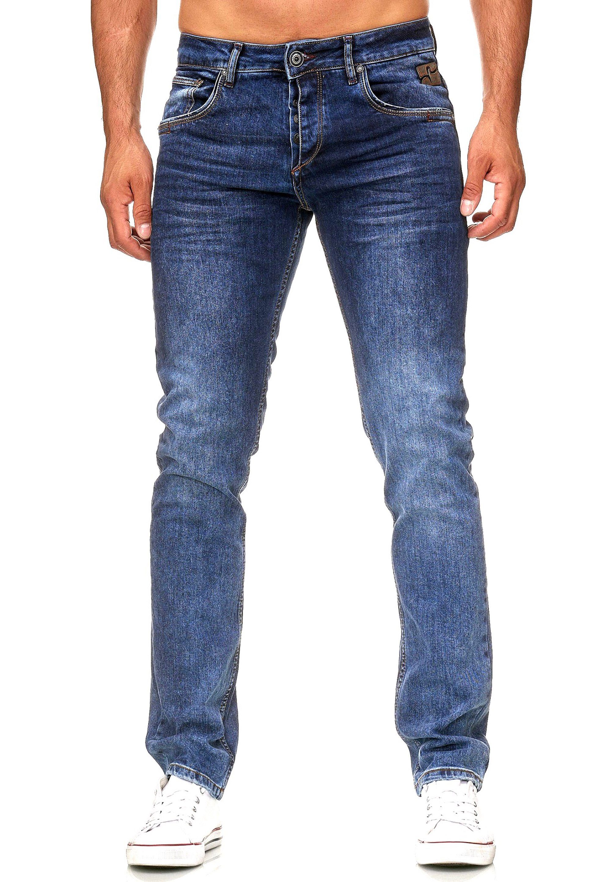 Rusty Neal Straight-Jeans in modernem Design