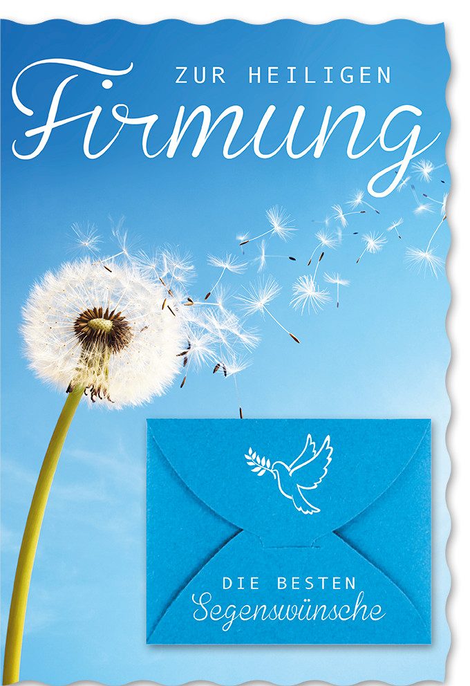 Verlag Dominique Grußkarten Firmung – Geldgeschenkkarte - Grußkarte im Format 11,5 x 17 cm mit ...