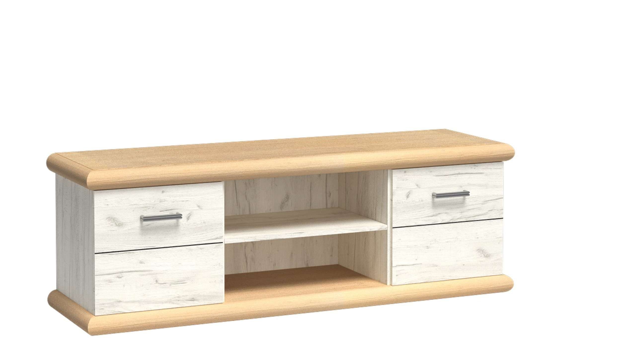 Stylefy Lowboard Korina Tv Kommode Tv Schrank 2 Türig Offene