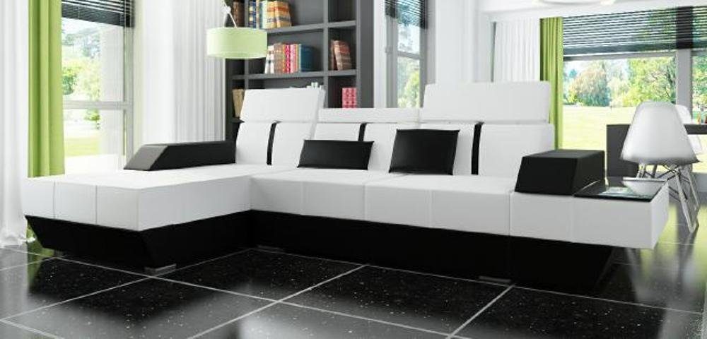 JVmoebel Ecksofa, Ledersofa Couch Sofa Ecksofa Eckcouch Ledercouch ...