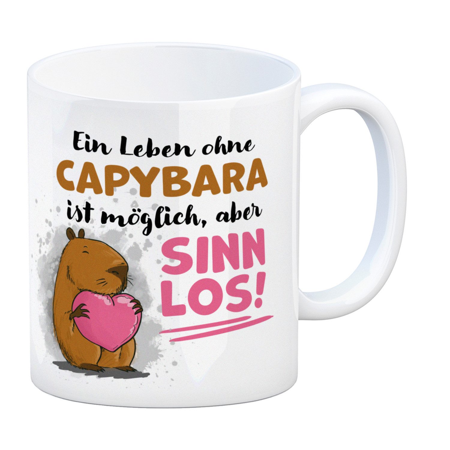Speecheese Tasse Ein Leben Ohne Capybara Ist Möglich Aber Sinnlos