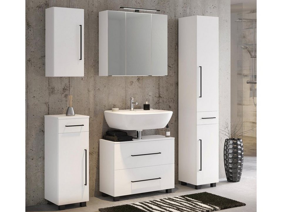 Möbelando Badezimmer Set Luzern 5 St 160 X 180 X 35 Cm Bht