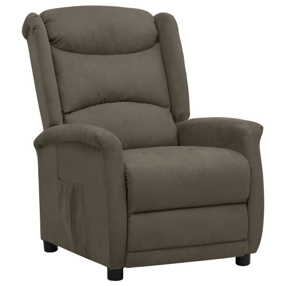 Vidaxl Sessel Relaxsessel Dunkelgrau Mikrofasergewebe 1 St