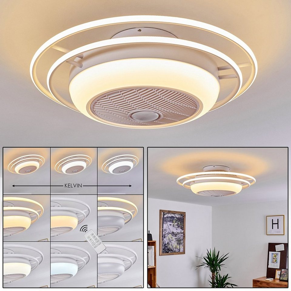 Hofstein Deckenventilator Naples Led Deckenventilator Aus Metall In
