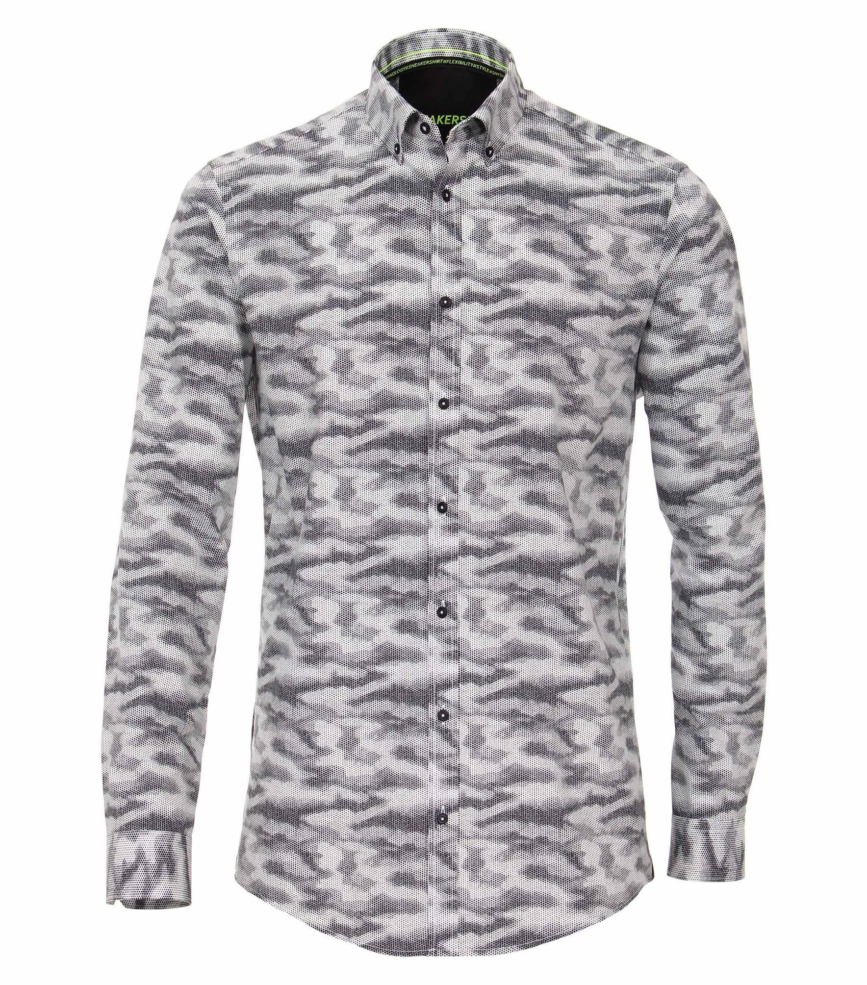 Venti Langarmhemd Hemd Mit Modischem Druck Button Down Online Kaufen