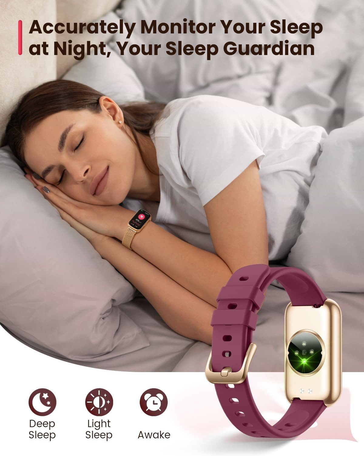 Sanorum CS5 Smartwatch (3,7 cm, android ios), Stilvolle Smartwatch für ...