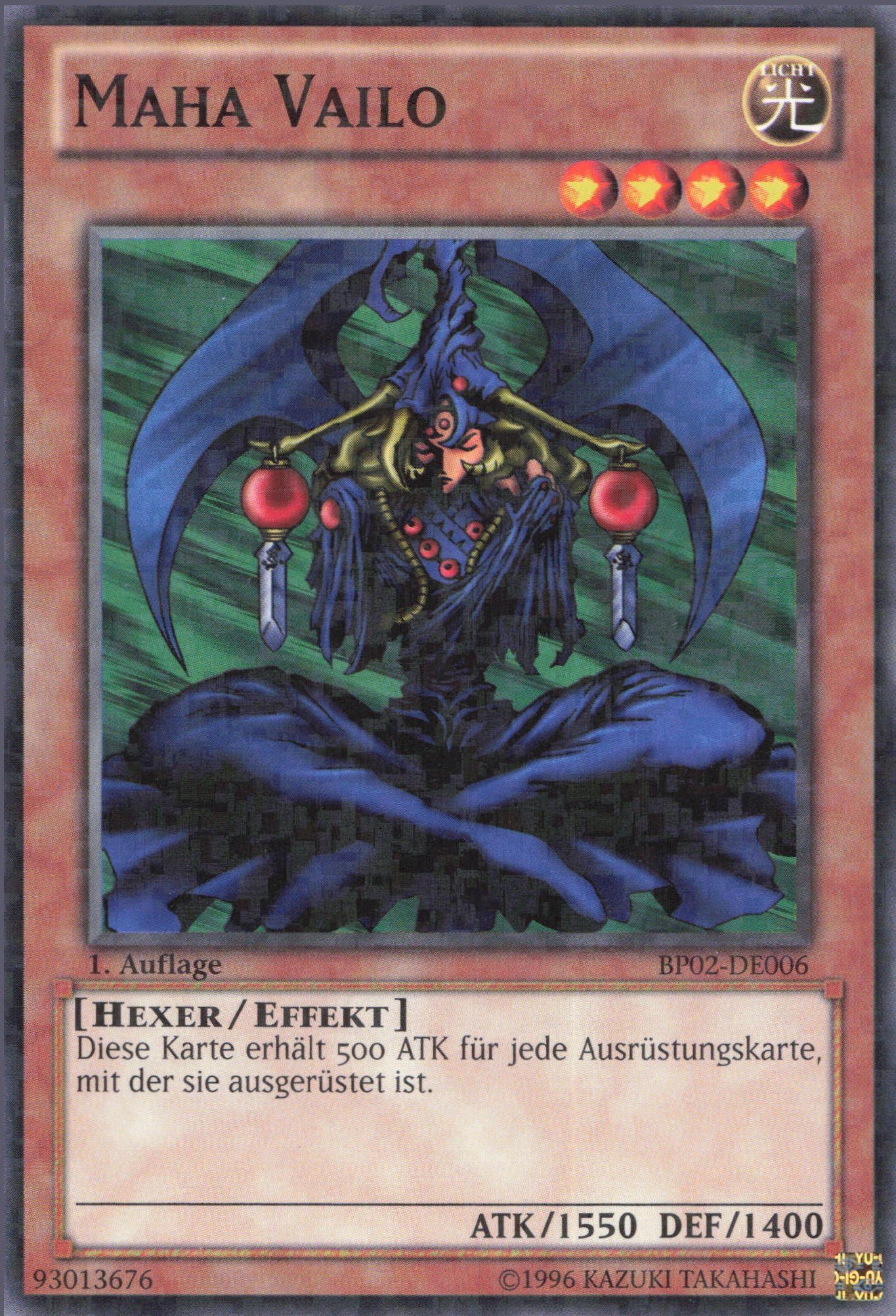 ReCollectibles Sammelkarte YuGiOh Karte Maha Vailo (V.2), Yu-Gi-Oh! Karte BP02-DE006 Mosaic Rare