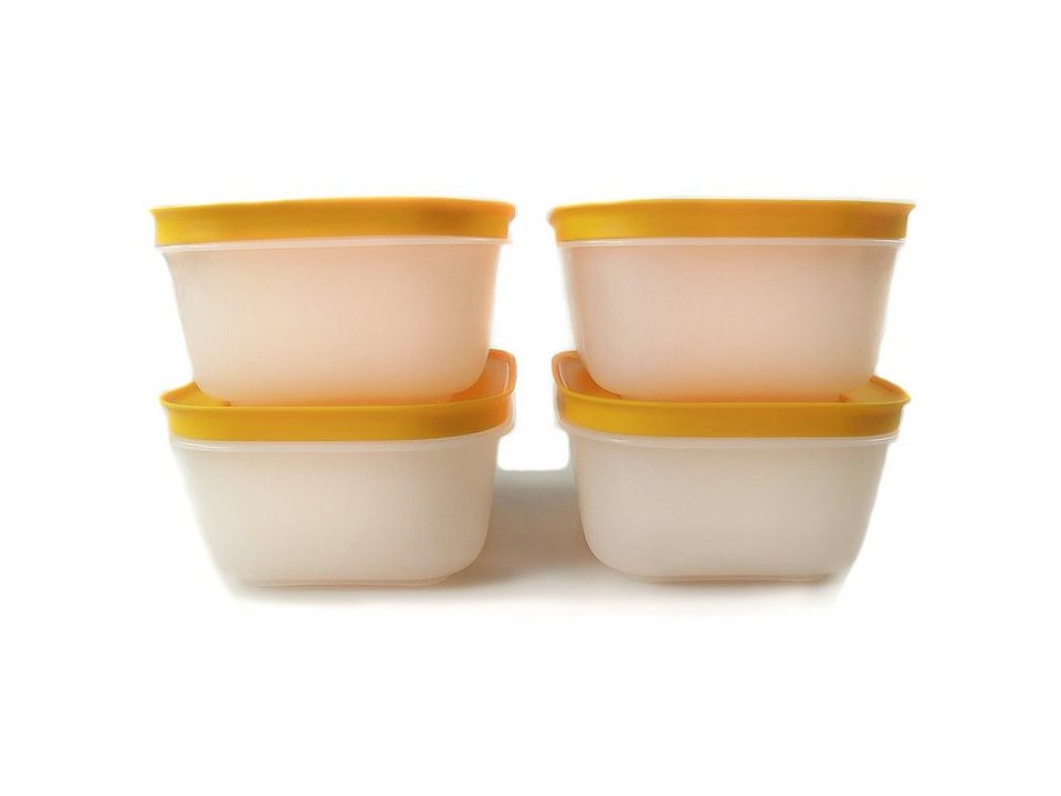 Tupperware Frischhaltedose Gefrier Behälter 450 Ml Weiß Orange 4