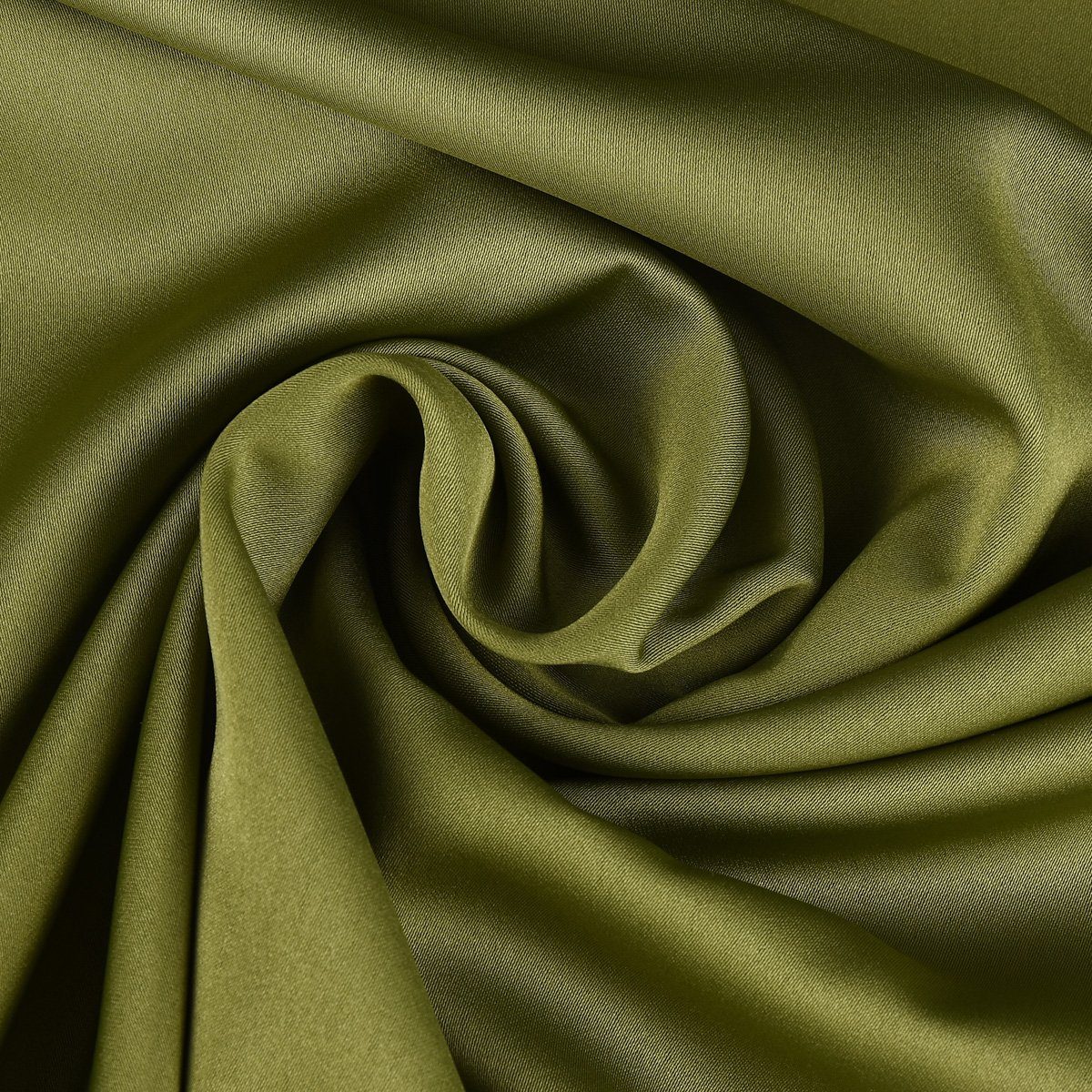 SchÖner Leben Stoff Royal Micro Satin Stoff Meterware Moos Grün 140m