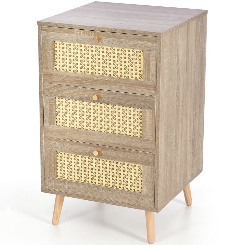 Odikalo Schubkastenkommode Sideboard Highboard Kommode 3 Schubladen