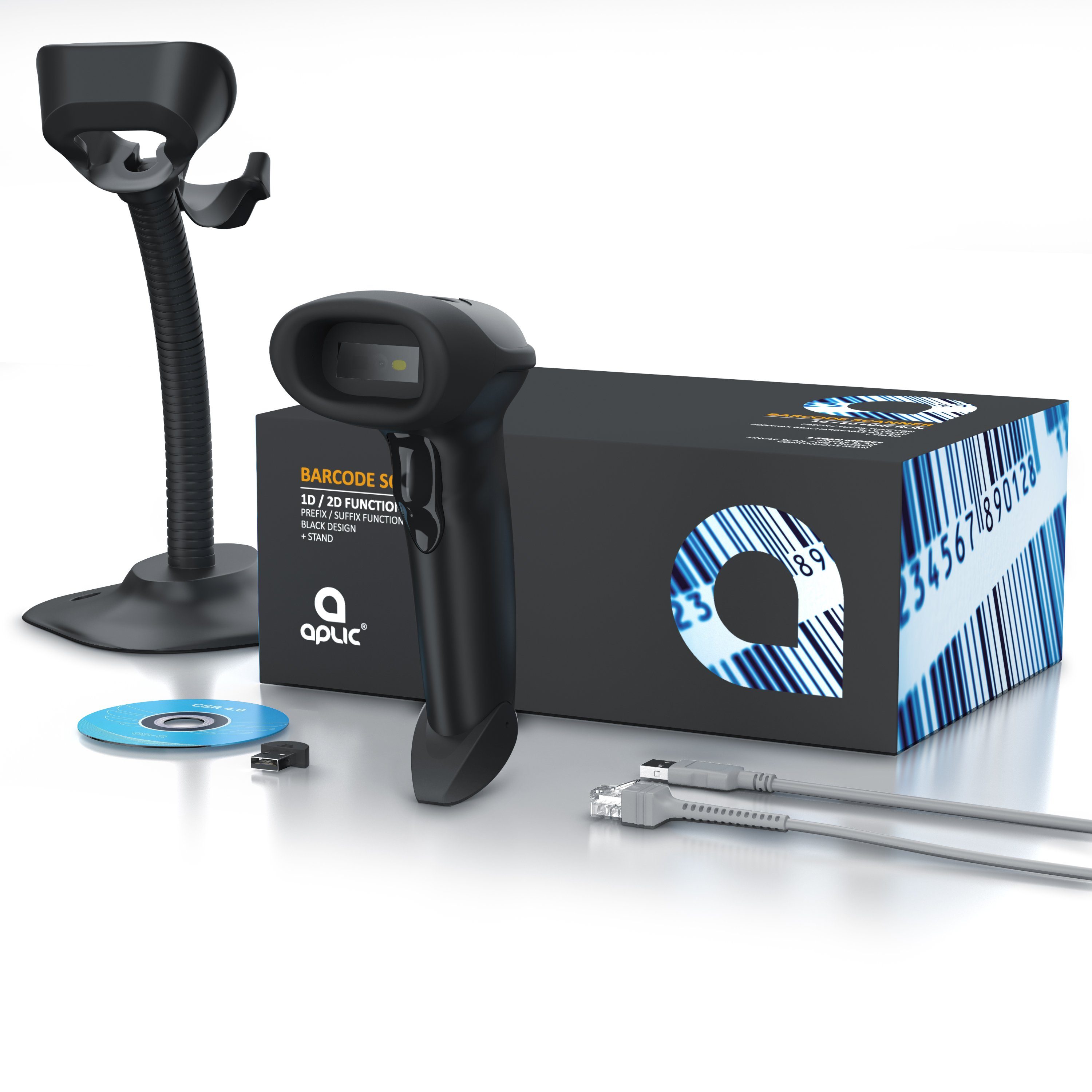 Aplic Handscanner, (Bluetooth Barcode Scanner, Barcodescanner kabellos ...