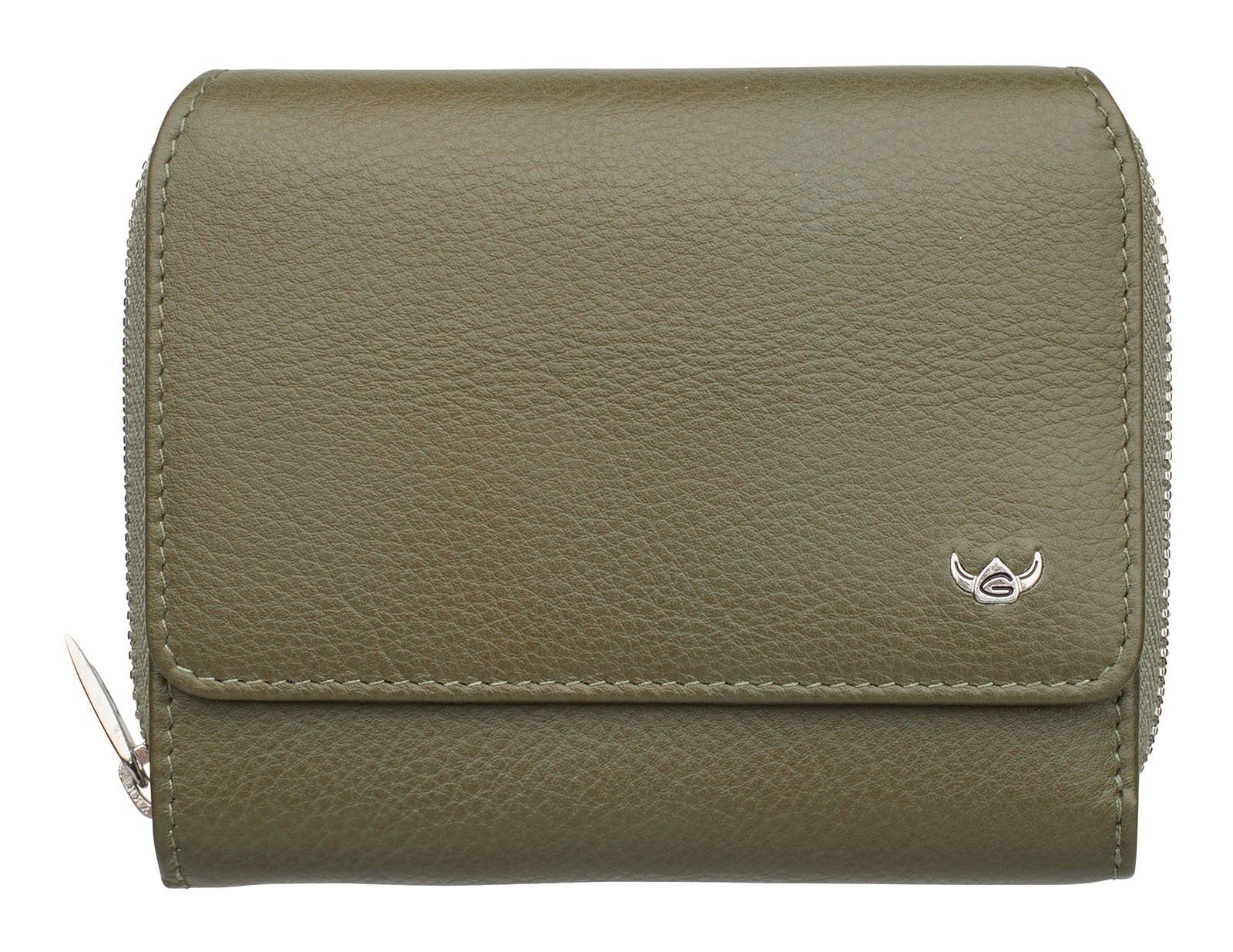 Golden Head Geldbörse Zipped Billfold Coin Wallet, aus echtem Leder mit ...