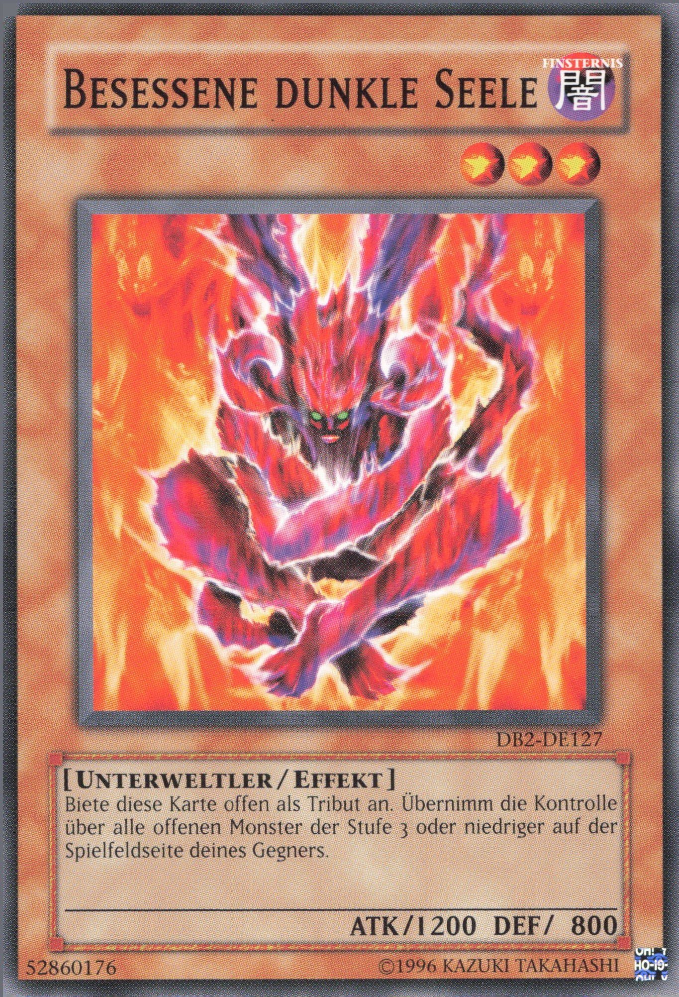 Recollectibles Sammelkarte Yugioh Karte Besessene Dunkle Seele Deutsch