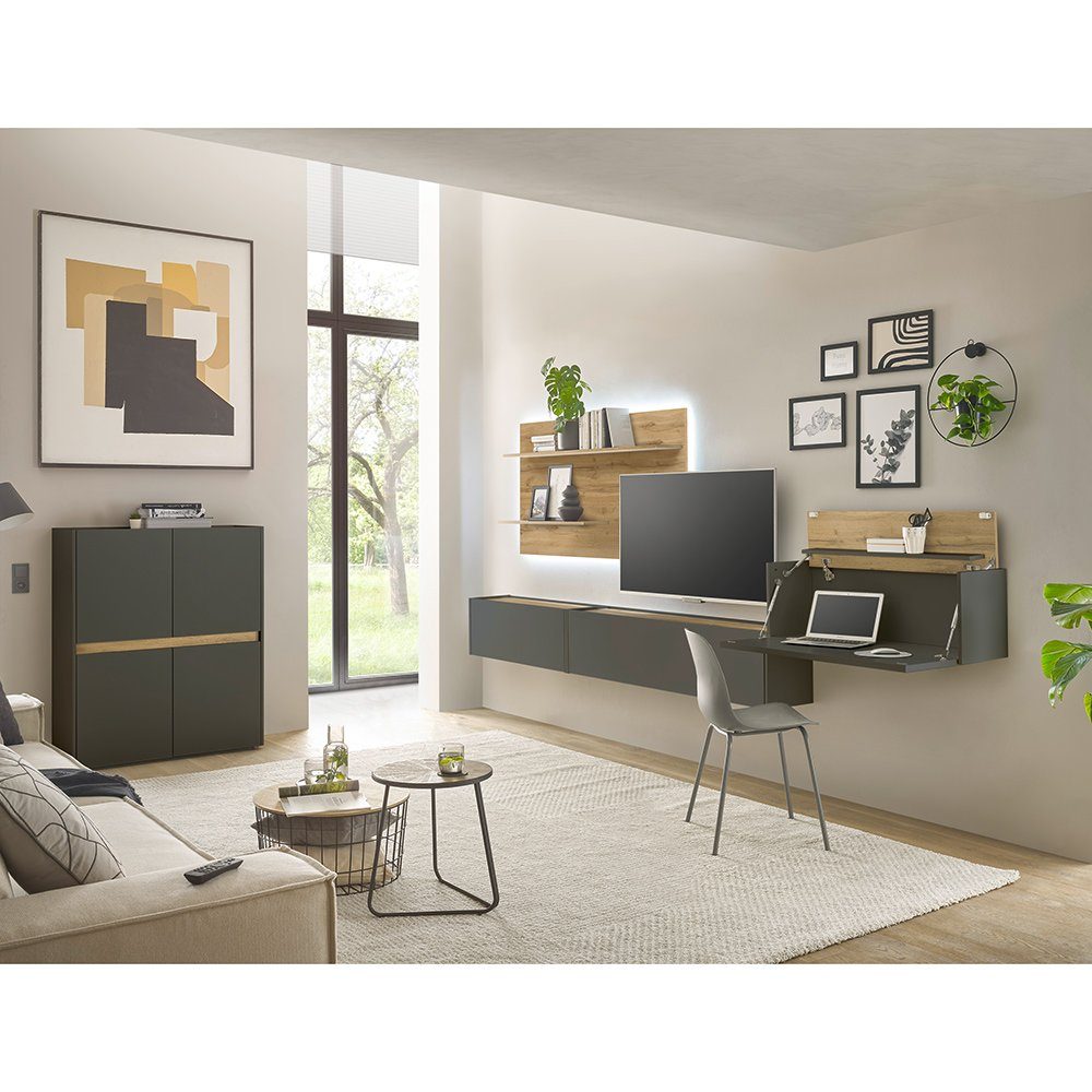 Lomadox Wohnzimmer Set Crisp 61 Mega Spar Set 5 St 5 Tlg Mit