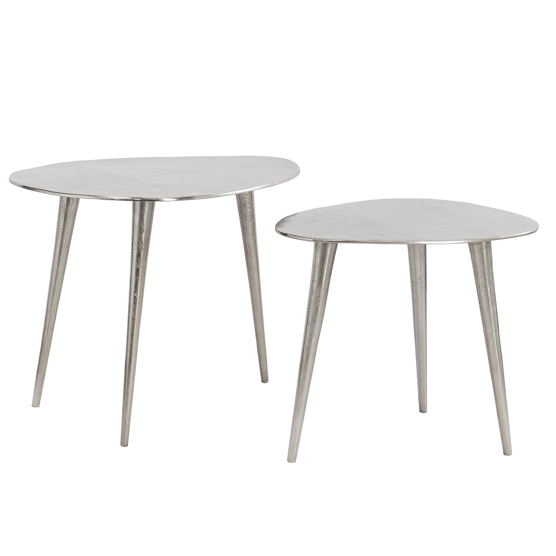 Riess Ambiente Couchtisch Elements 50cm Silber Set 2 St Wohnzimmer