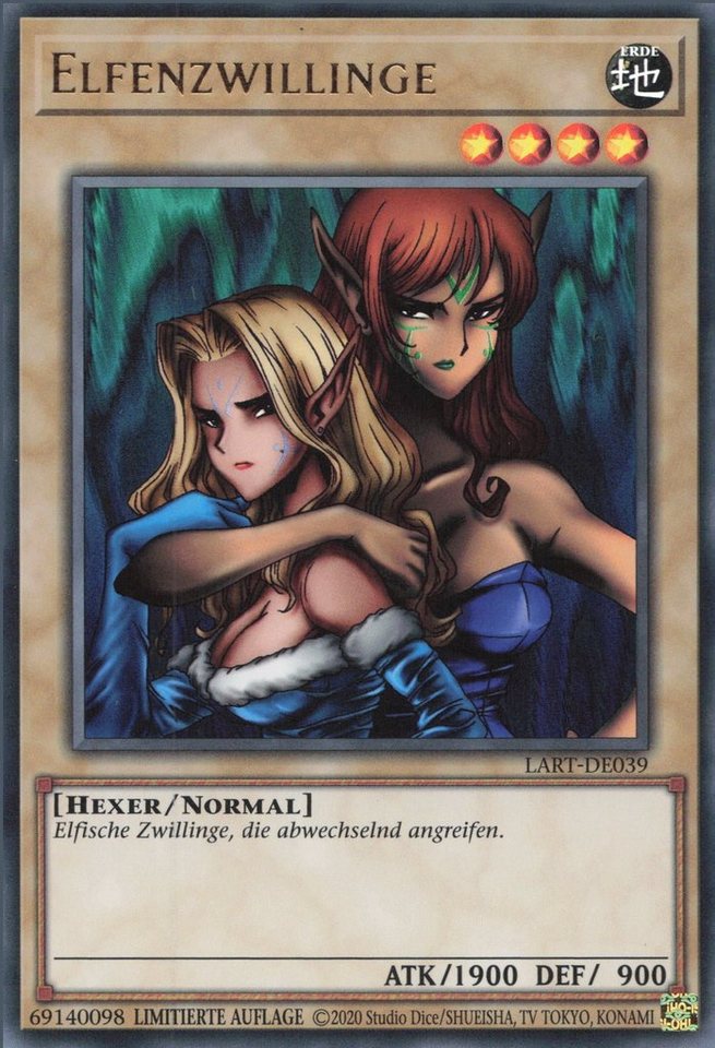 Recollectibles Sammelkarte Yugioh Karte Elfenzwillinge Deutsch Yu Gi