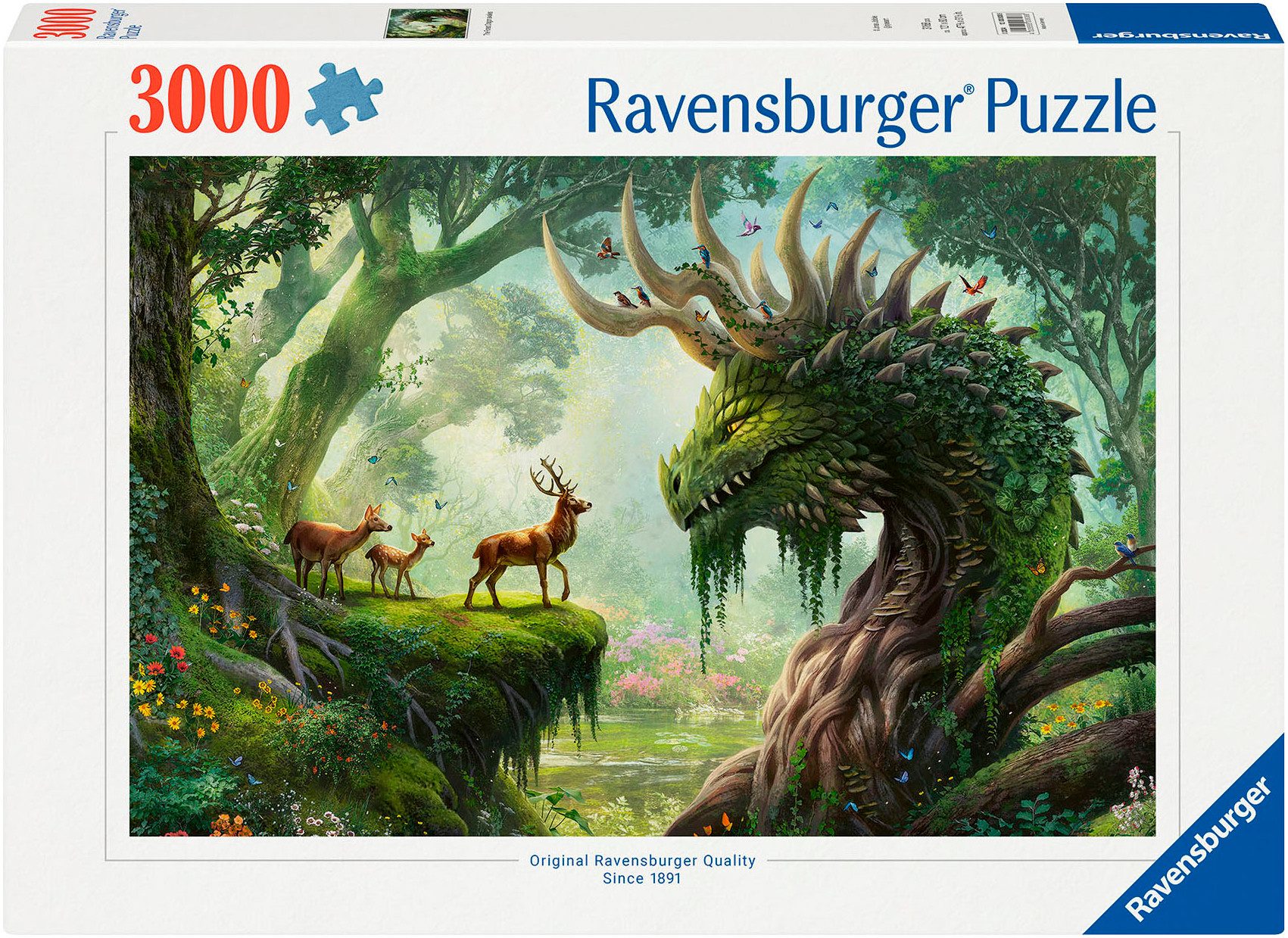 Ravensburger Puzzle Der Walddrache erwacht, 3000 Puzzleteile, Made in Germany, FSC® - schützt ...