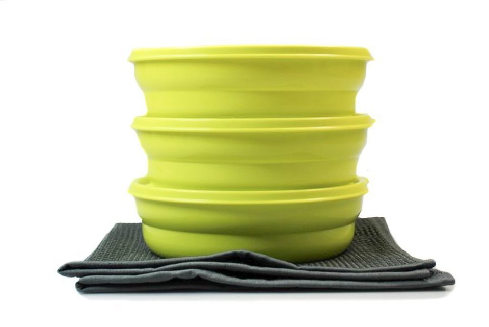 Tupperware Back Set Sommer Drop 550 Ml Limette 3 Glastuch