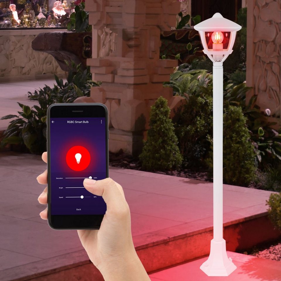 Etc Shop Led Außen Stehlampe Smart Home Rgb Led Außen Steh Leuchte App