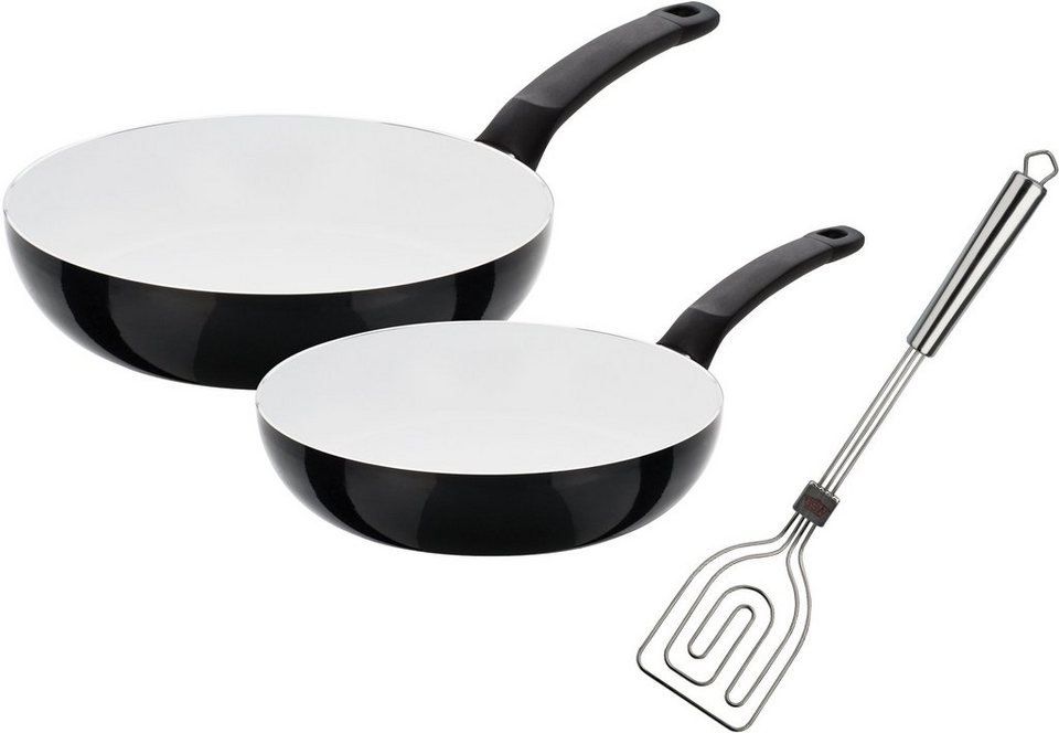 Gsw Pfannen Set Ceramica Blanca Aluminium Set 3 Tlg 1x Bratpfanne