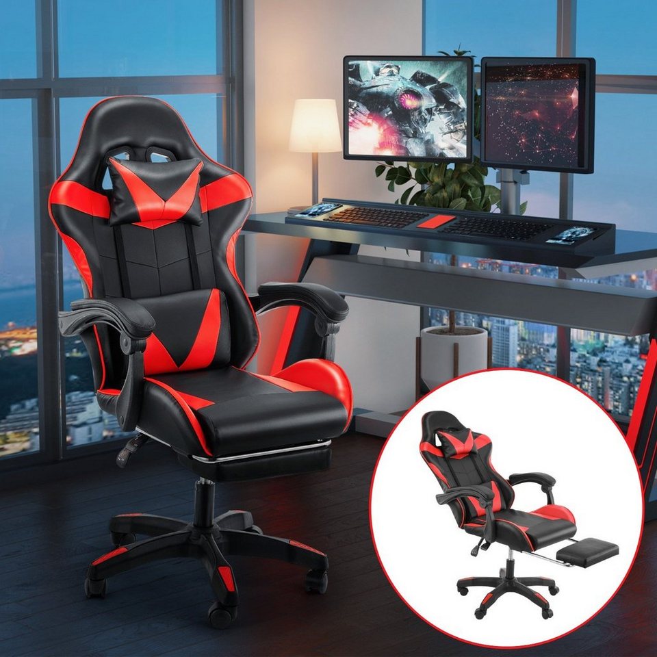 Wilgoon Gaming Chair Bürostuhl Gaming Stuhl Ergonomischer Gamer Stuhl