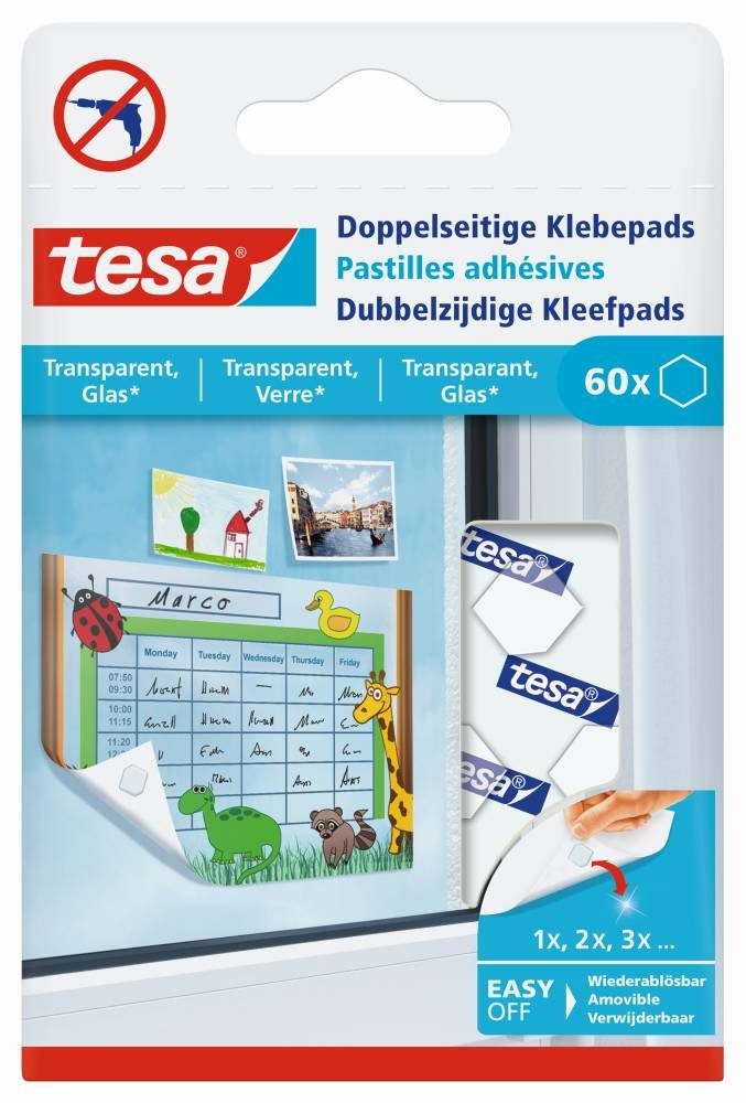 Tesa Klebepad Tesa Klebepads Doppelseitig 60 Stück