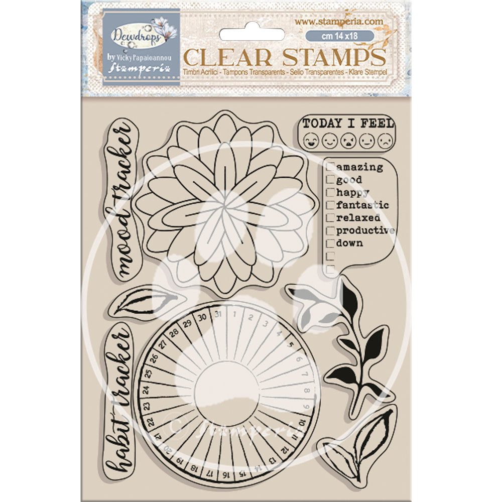 Stamperia Stempel Dewdrops, Clear-Stamps