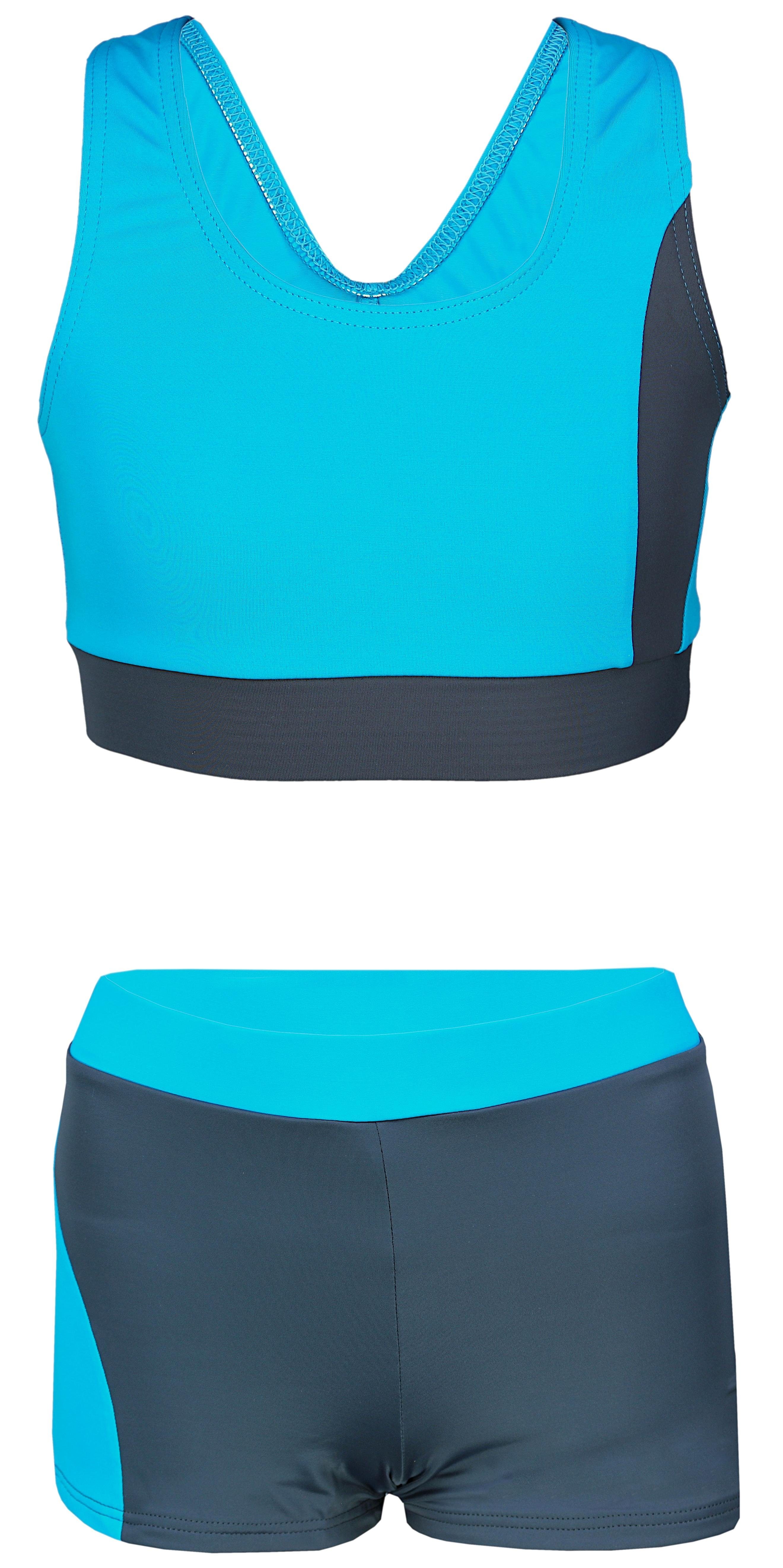 Aquarti Schwimmanzug Aquarti Mädchen Sport Bikini - Racerback Bustier ...