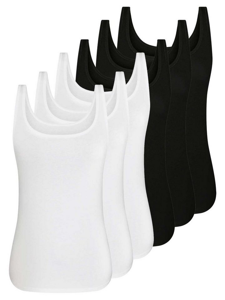 Sassa Achselhemd 6er Sparpack Top Casual Comfort Spar Set 6 St