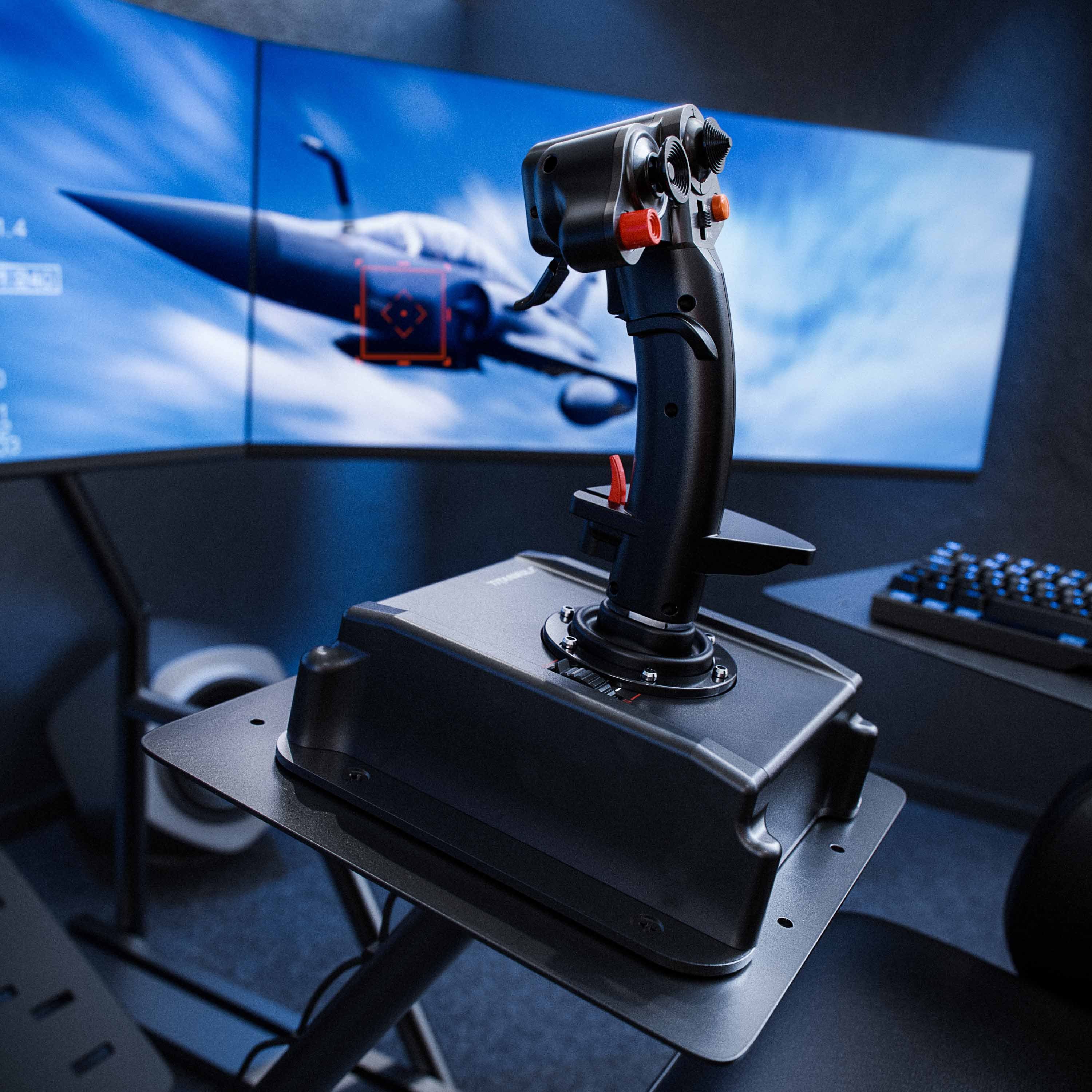 Titanwolf Joystick (Flight Stick mit HOTAS Funktion Vierweg mit ...