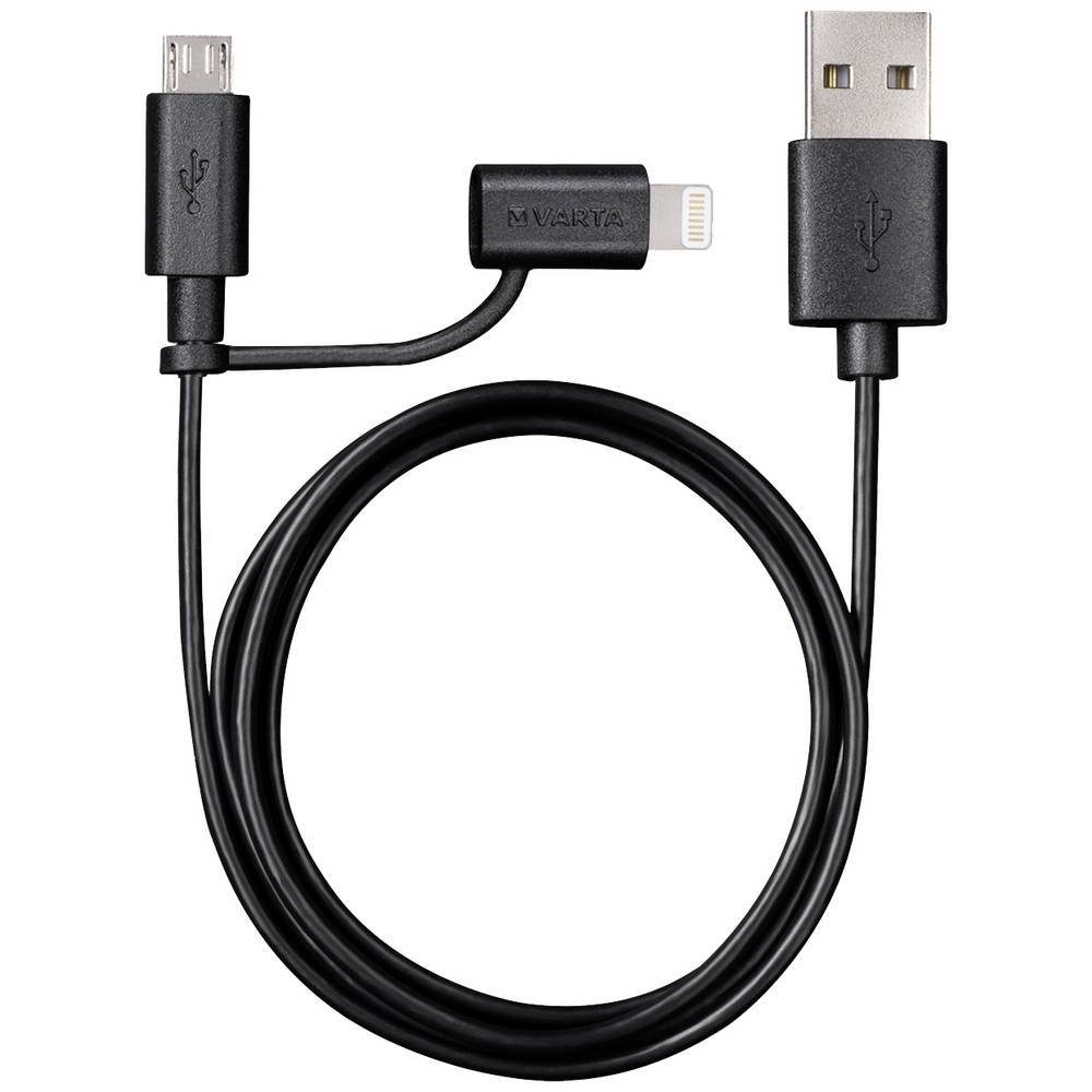 VARTA Micro USB + Lightning USB-Kabel