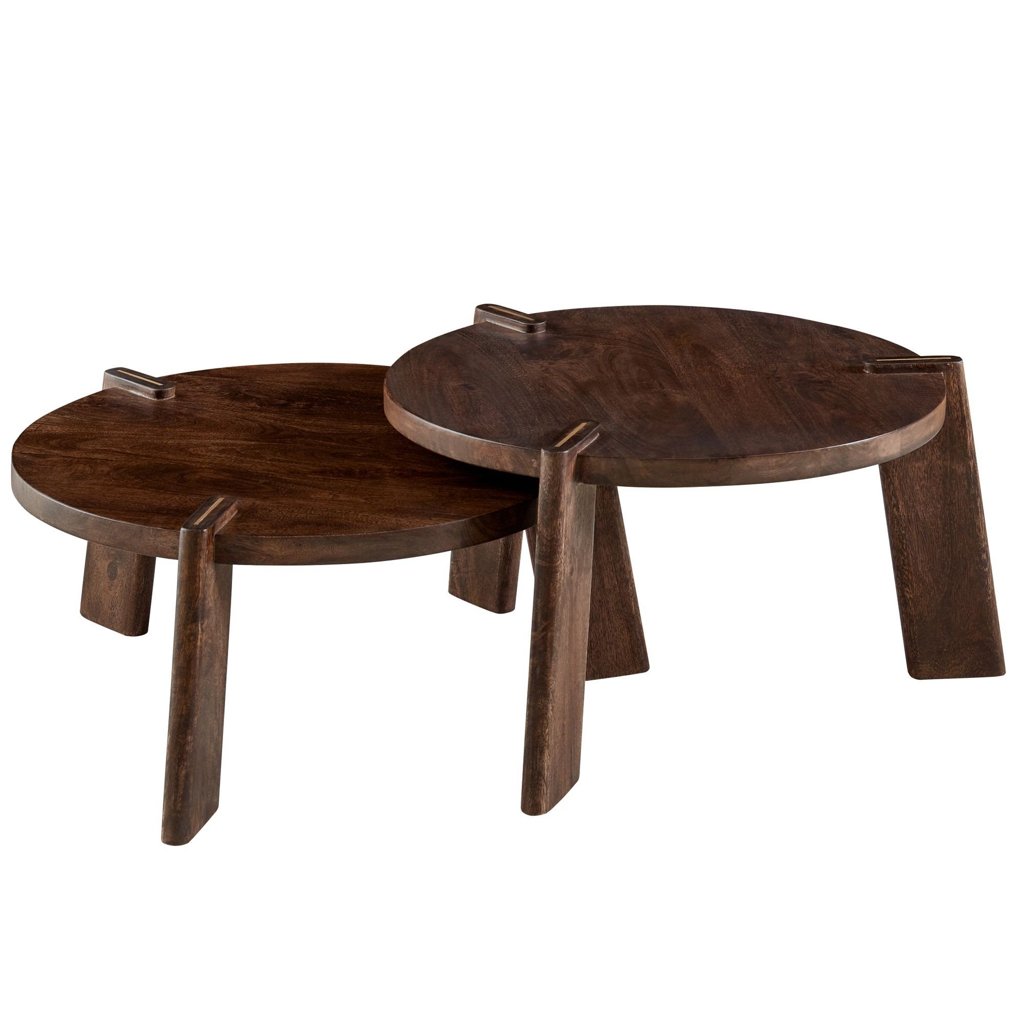 Wohnling Satztisch Wl6345 Design Couchtisch 2er Set Mango