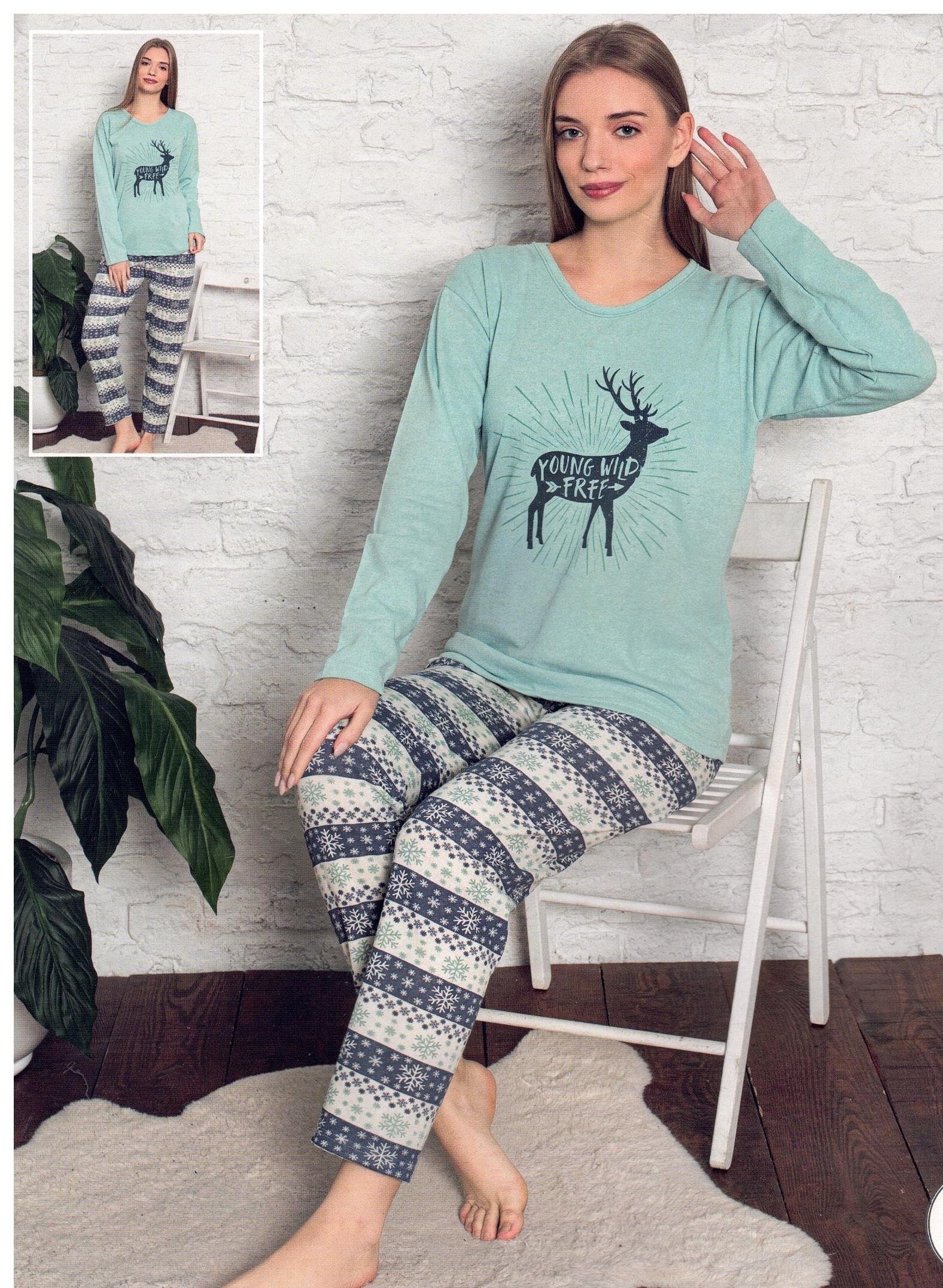 Selef Creation Pyjama 2Tlg Pyjama Baumwolle Set, - Hergestellt aus ...