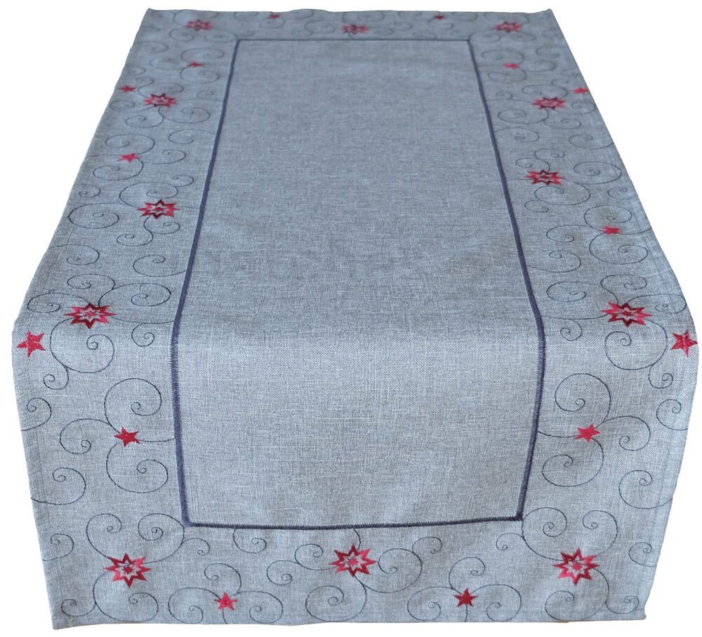 Matches21 Home And Hobby Tischdecke Mitteldecke Tischläufer Sterne
