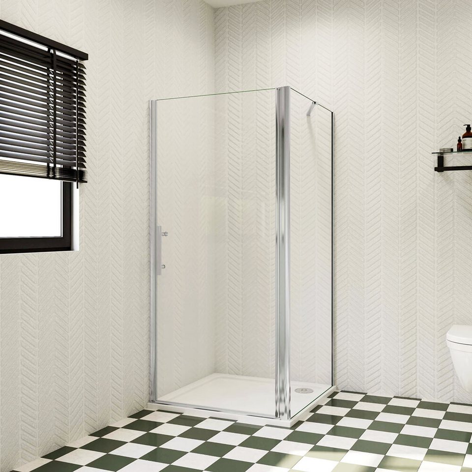 Duschspa Eckdusche 195cm 6mm Esg Duschtür Eckeinstieg Eckdusche