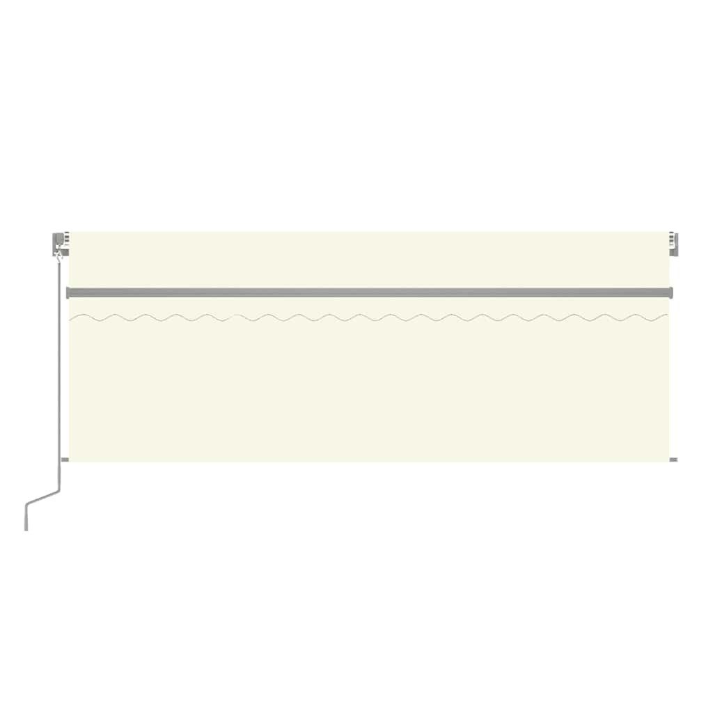 vidaXL Markise Markise Manuell Einziehbar mit Rollo 4x3 m Creme (1-St)