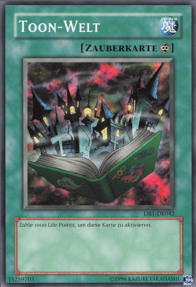 Recollectibles Sammelkarte Yugioh Karte Toon Welt Deutsch Yu Gi Oh