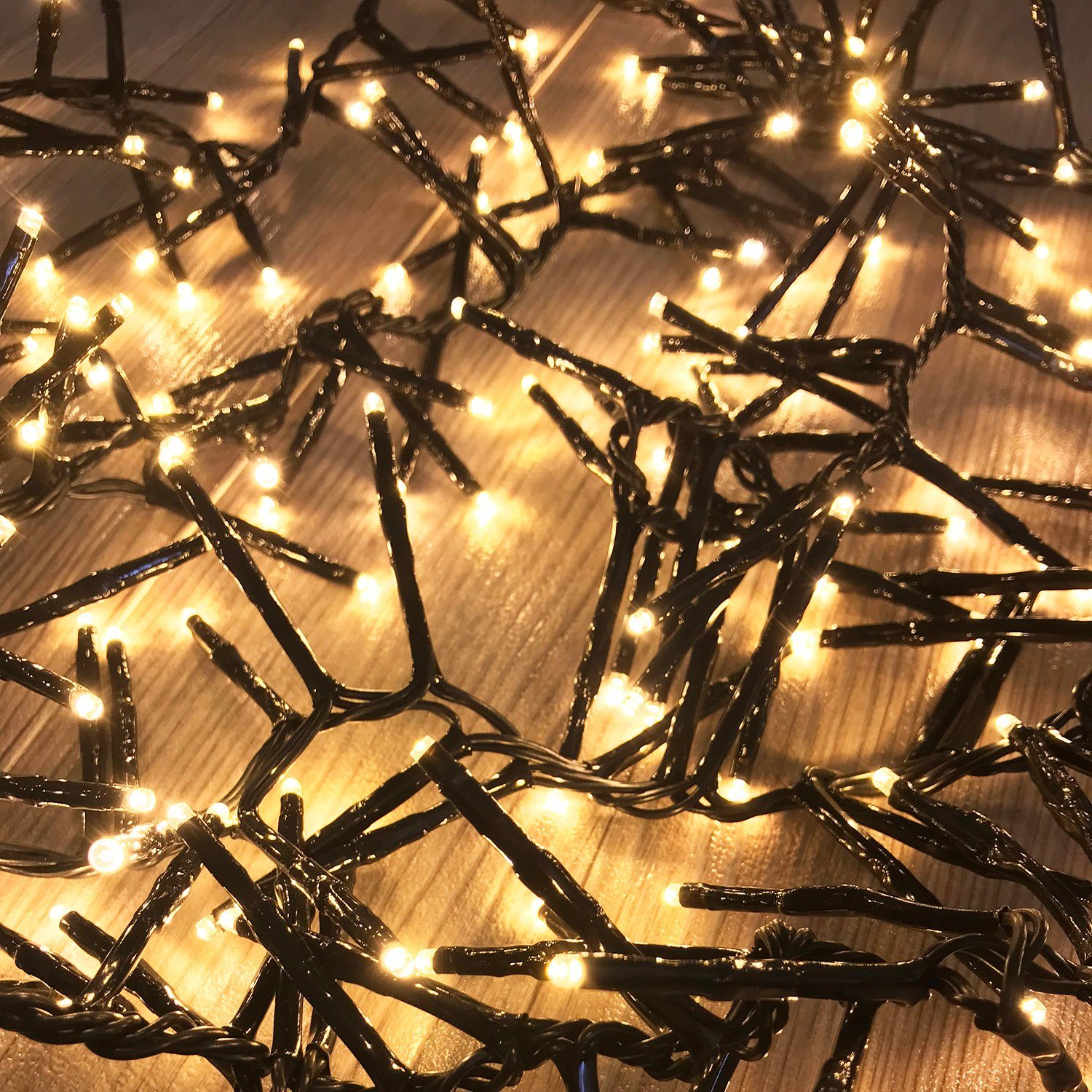 Mojawo Lichtervorhang 1200er Cluster Lichterkette Leds Innen Und Außen