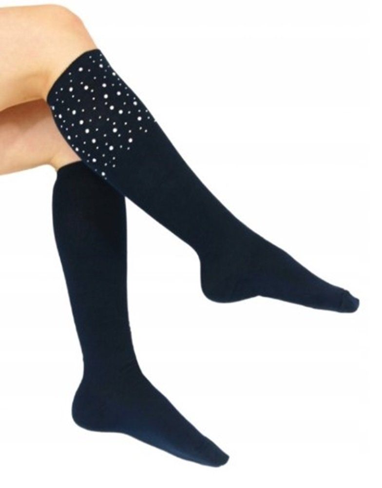 Lycille Kniestrümpfe Elegante Damen Kniestrümpfe Aus Baumwolle Mit