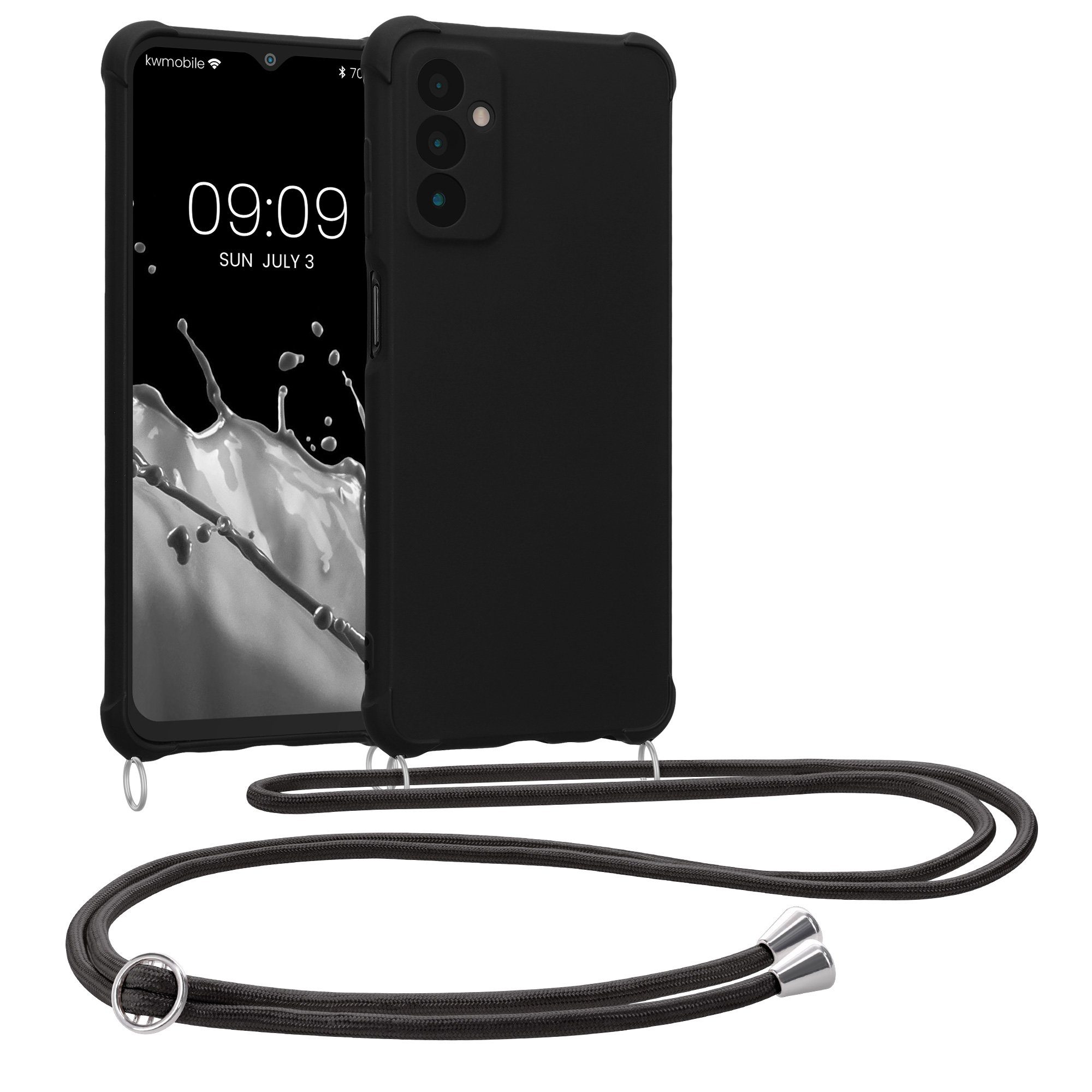 Kwmobile Handyhülle Hülle Für Samsung Galaxy M13 Mit Metall Kette Zum