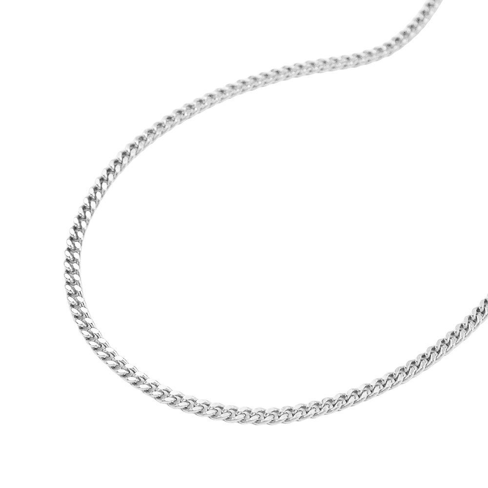 Gallay Silberkette Kette 1,2mm flache Panzerkette diamantiert Silber 925 50cm