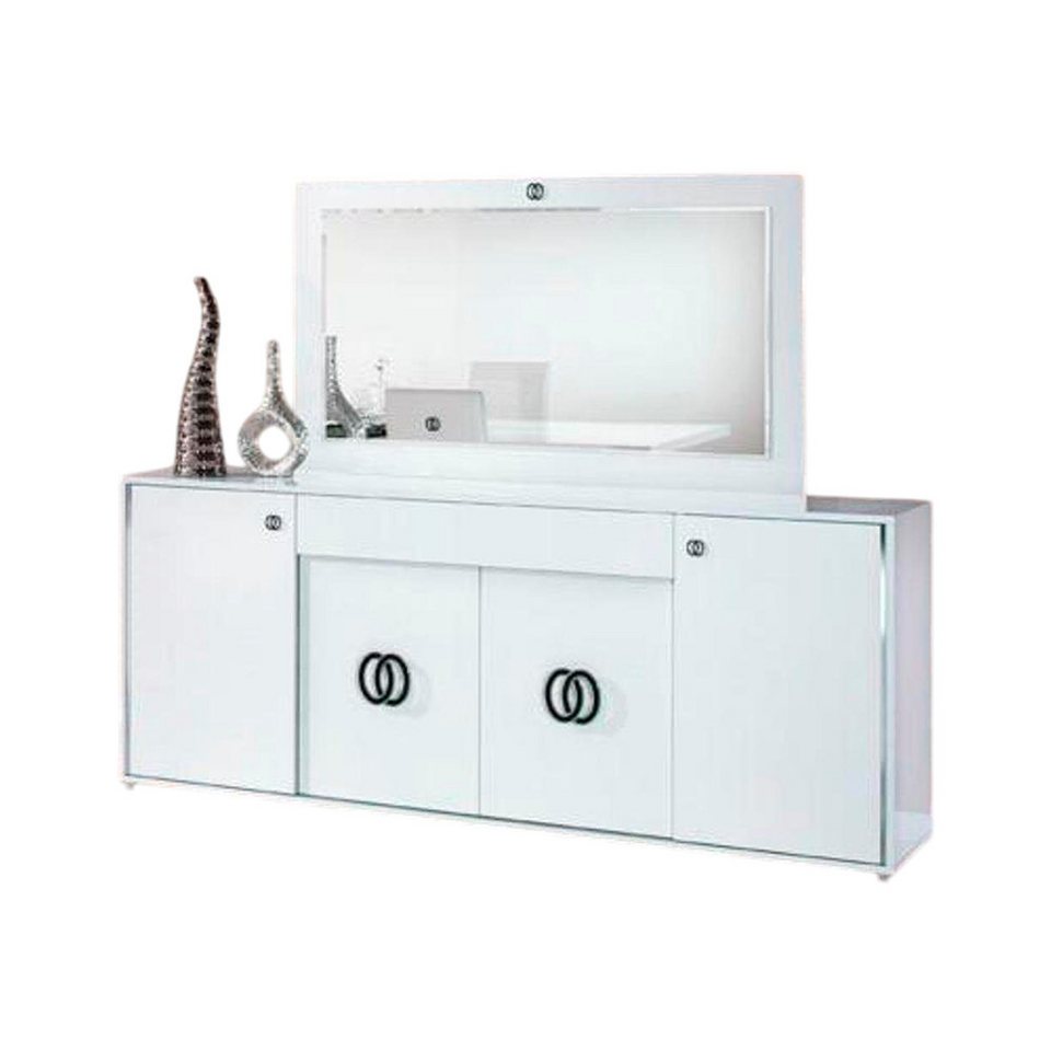 Xlmoebel Kommode Set Kommode Spiegel Designer Schrank Holz Hochglanz