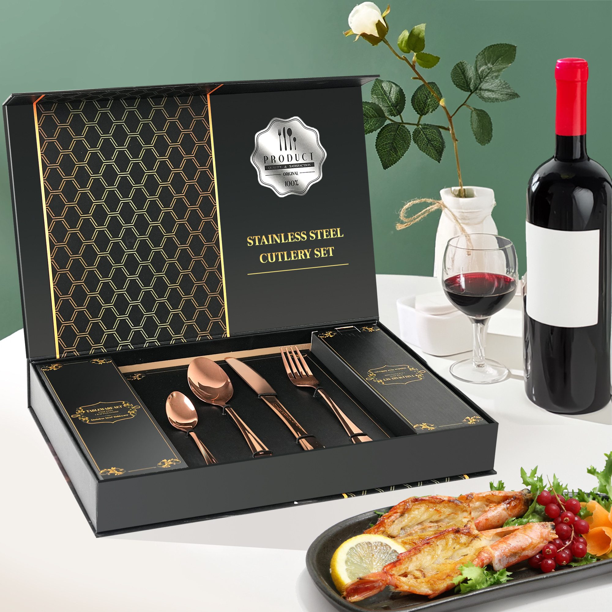 Mulisoft Besteck Set 24 Teilig Besteck Set Für 6 Personen Besteckset