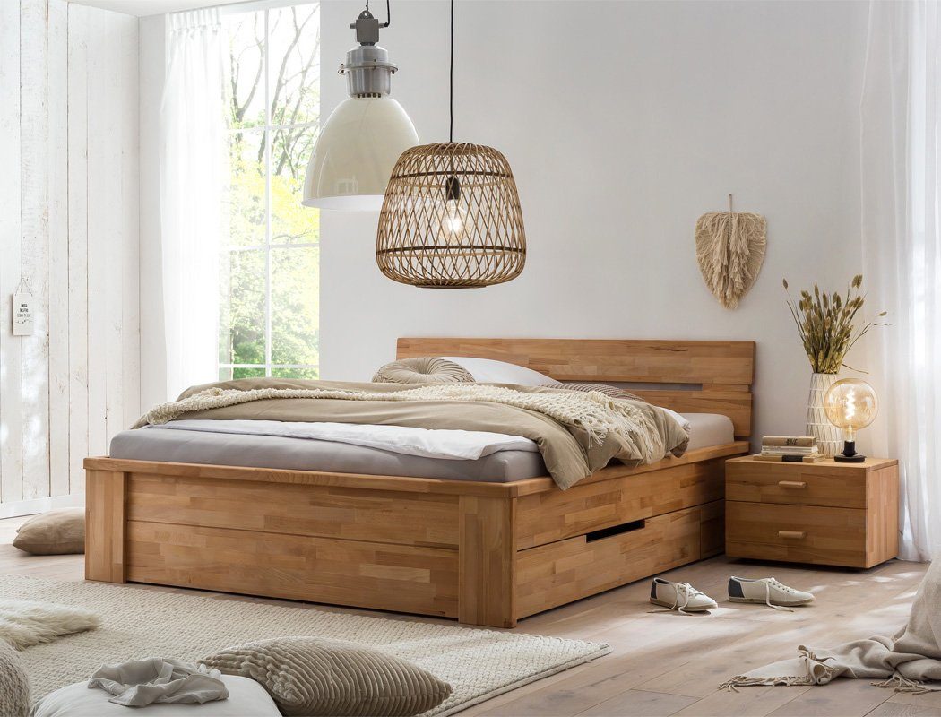 Massivholzbetten 200x200 mit Stauraum online kaufen | OTTO