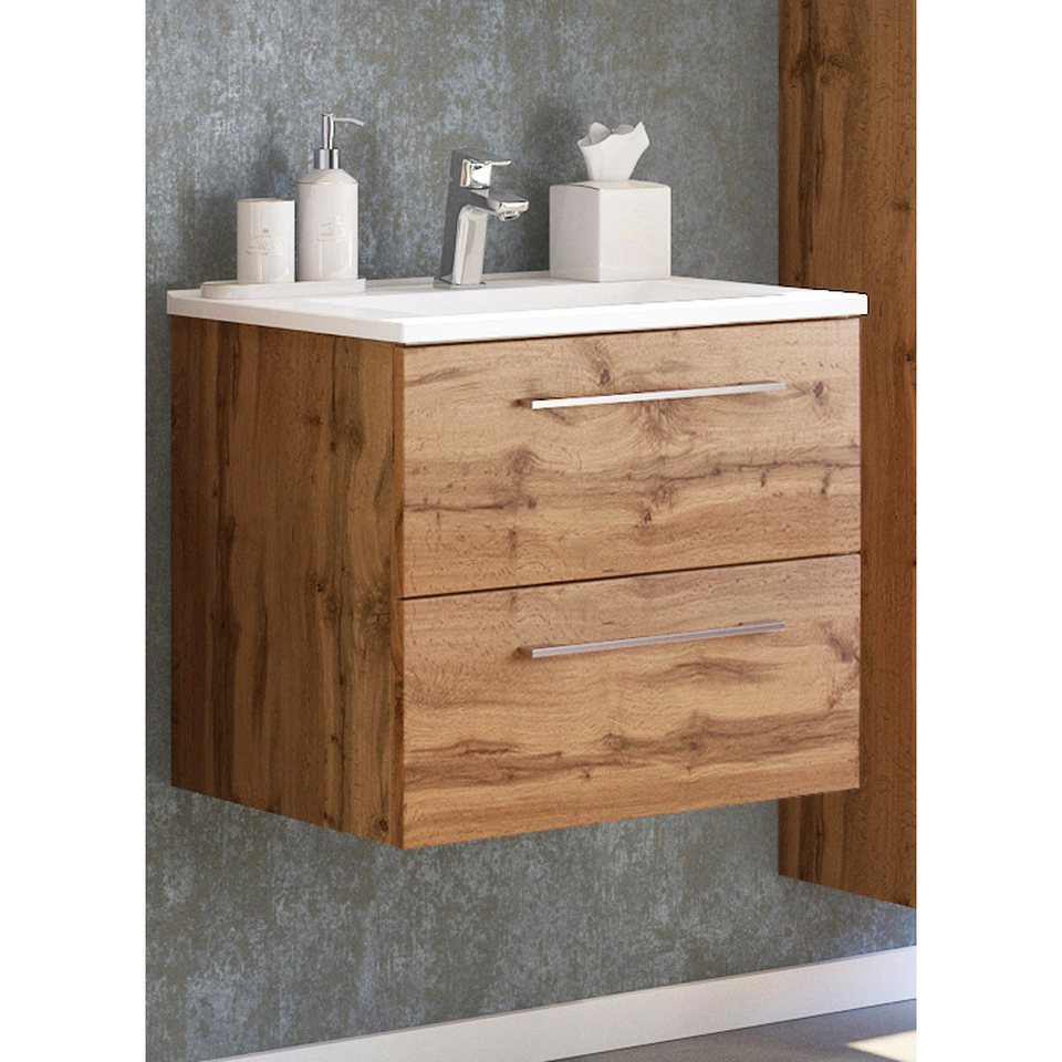 Lomadox Waschtisch Louny 03 Badezimmer Inkl Mineralgussbecken 60 Cm