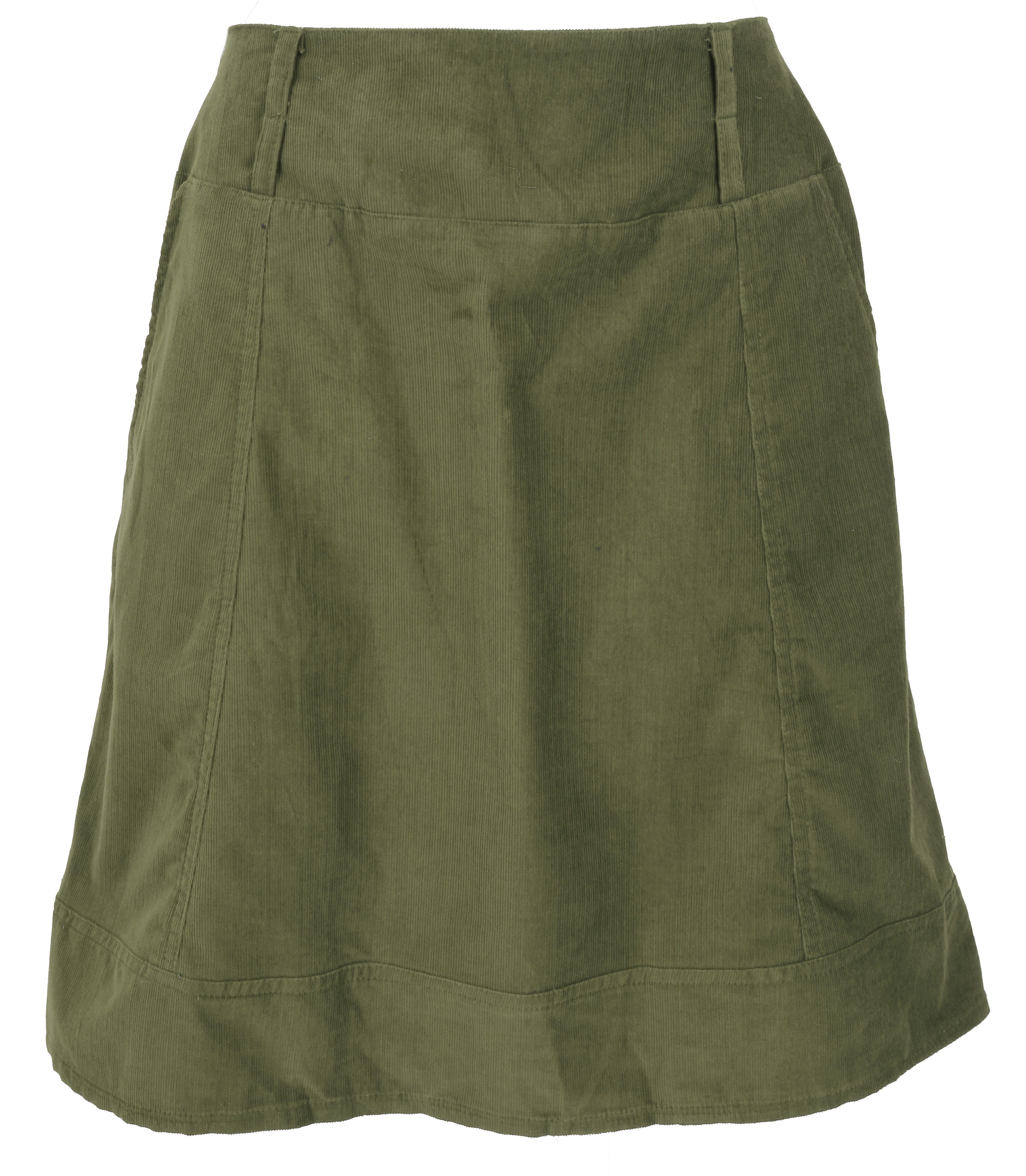 Guru-Shop Minirock Kurzer Cordrock, Minirock mit Taschen - olivgrün ...