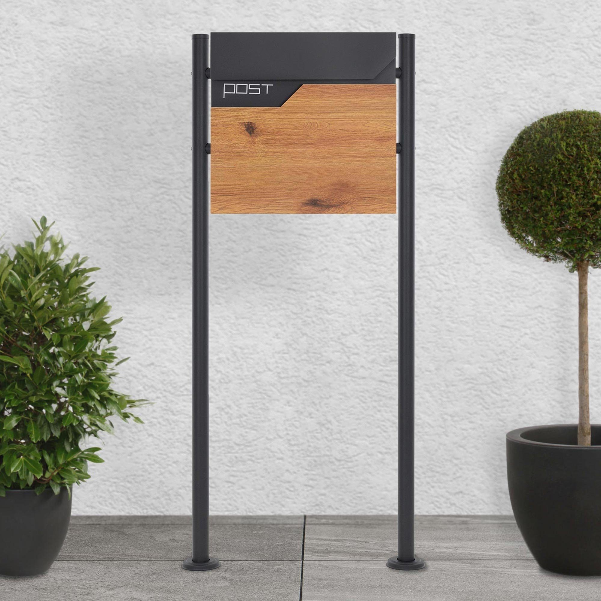 Ml Design Standbriefkasten Briefkastenständer Briefkastenpfosten
